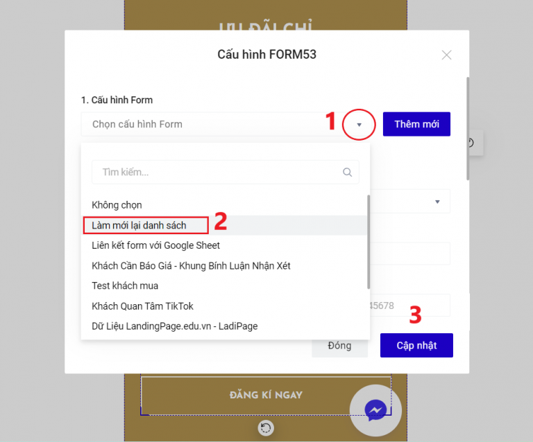 4 Bước liên kết Ladipage Form với Google sheet cực đơn giản