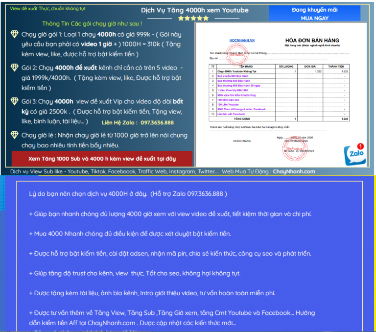 Dịch vụ Youtube - TocToc.vn