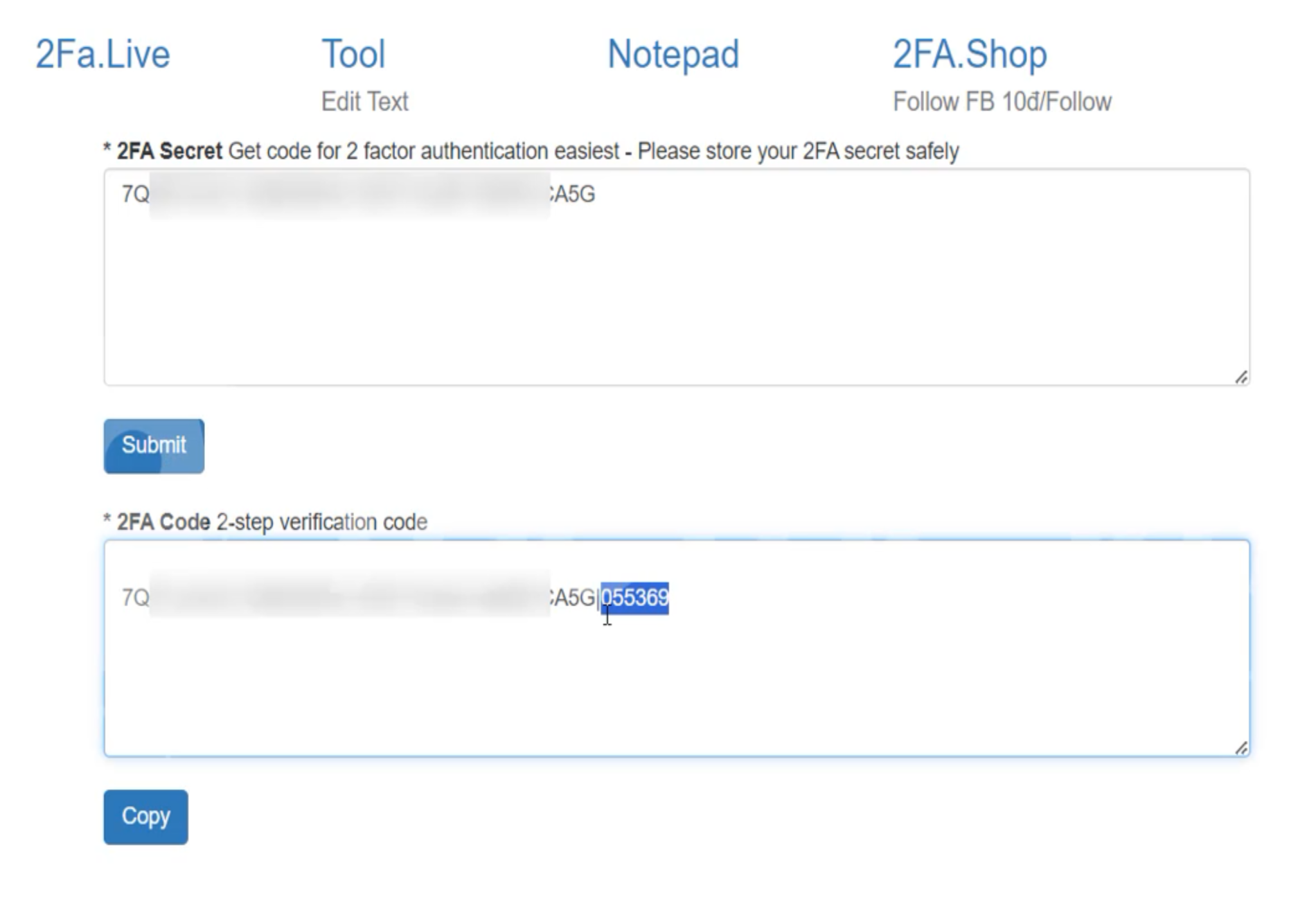Cách lấy mã 2FA facebook online đơn giản chỉ vài bước